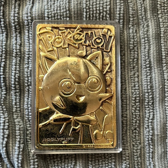 Pokemon | Other | Pokemon Jigglypuff Gold Collectible Card | Poshmark